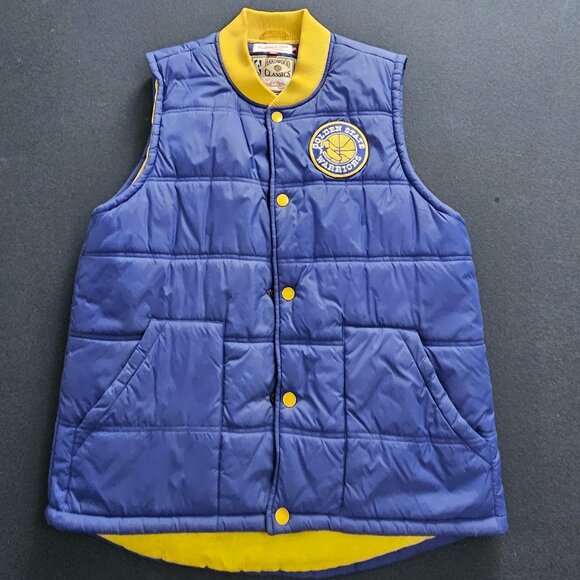 Mitchell & Ness | Jackets & Coats | Golden State Puffer Vest | Poshmark